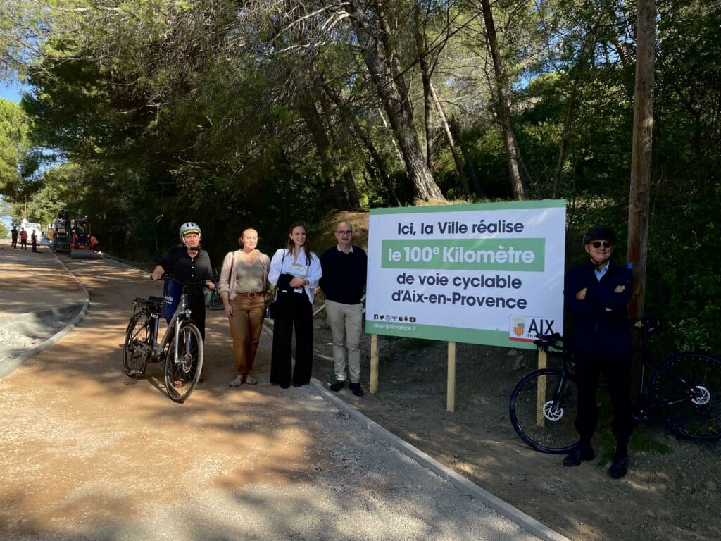 Aix-en-Provence fête son centième kilomètre de voies cyclables - Gomet'