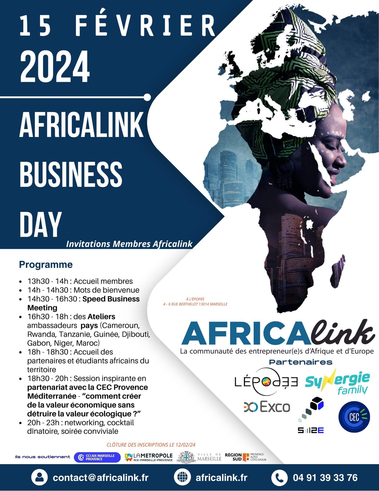 Le réseau Africalink organise son business day le 15 février 2024 - Gomet'